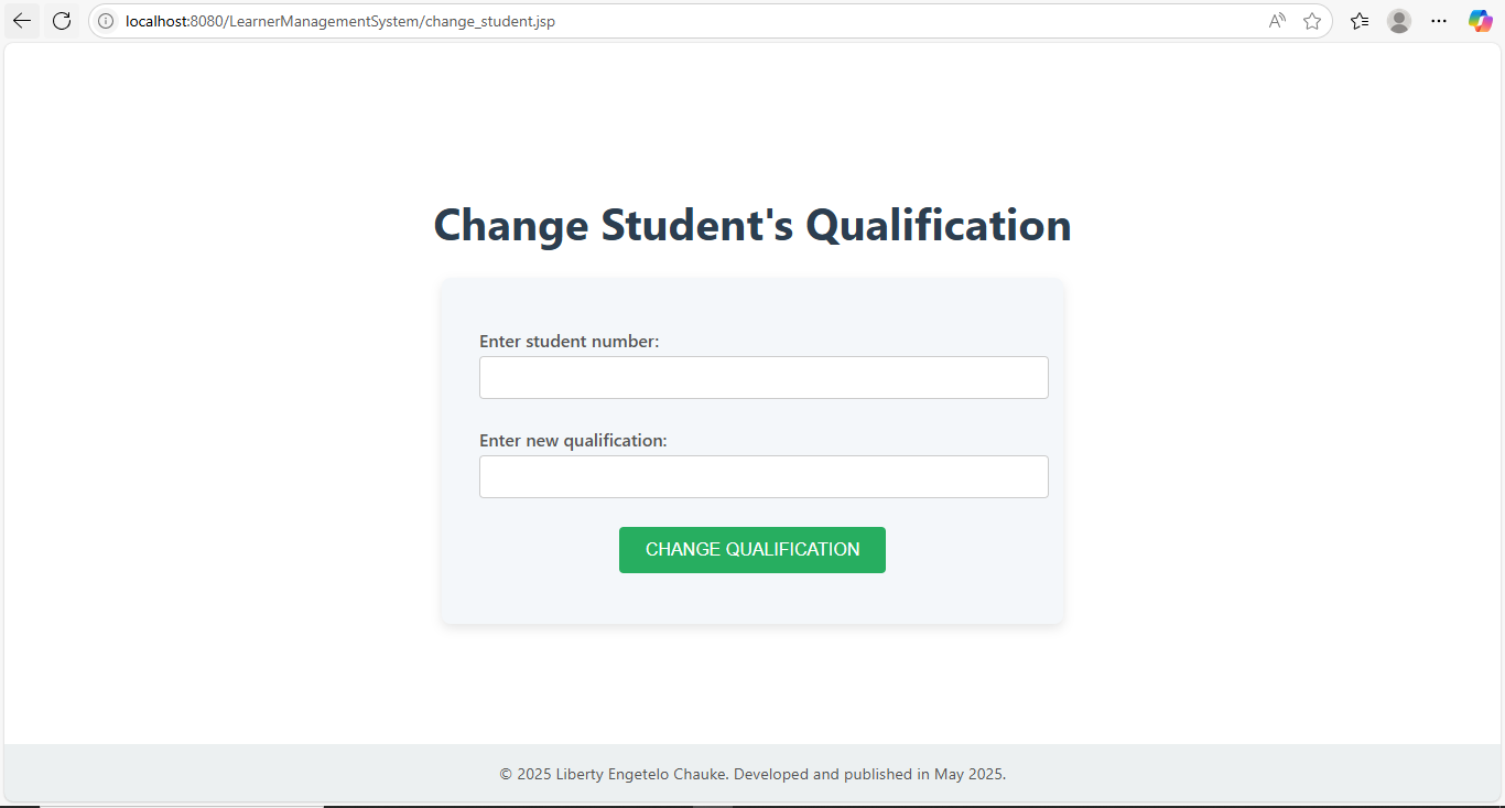 Learner Management System — Gallery